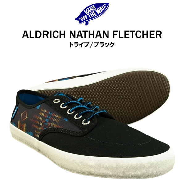 【楽天市場】バンズ アルドリッチ ネイサン・フレッチャー ラスト：トライブ/ブラック/28cm サーフ (VANS ALDRICH ...