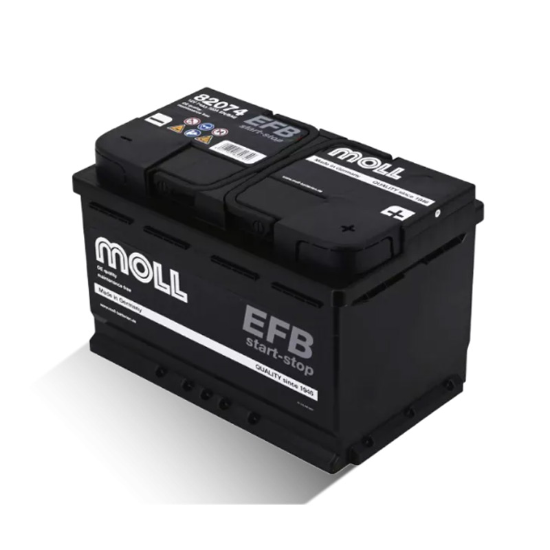 【楽天市場】82074 モル MOLL EFB start-stop 820-74 自動車 用 バッテリー 2年保証 車 送料無料：バッテリーウェブコム楽天市場店