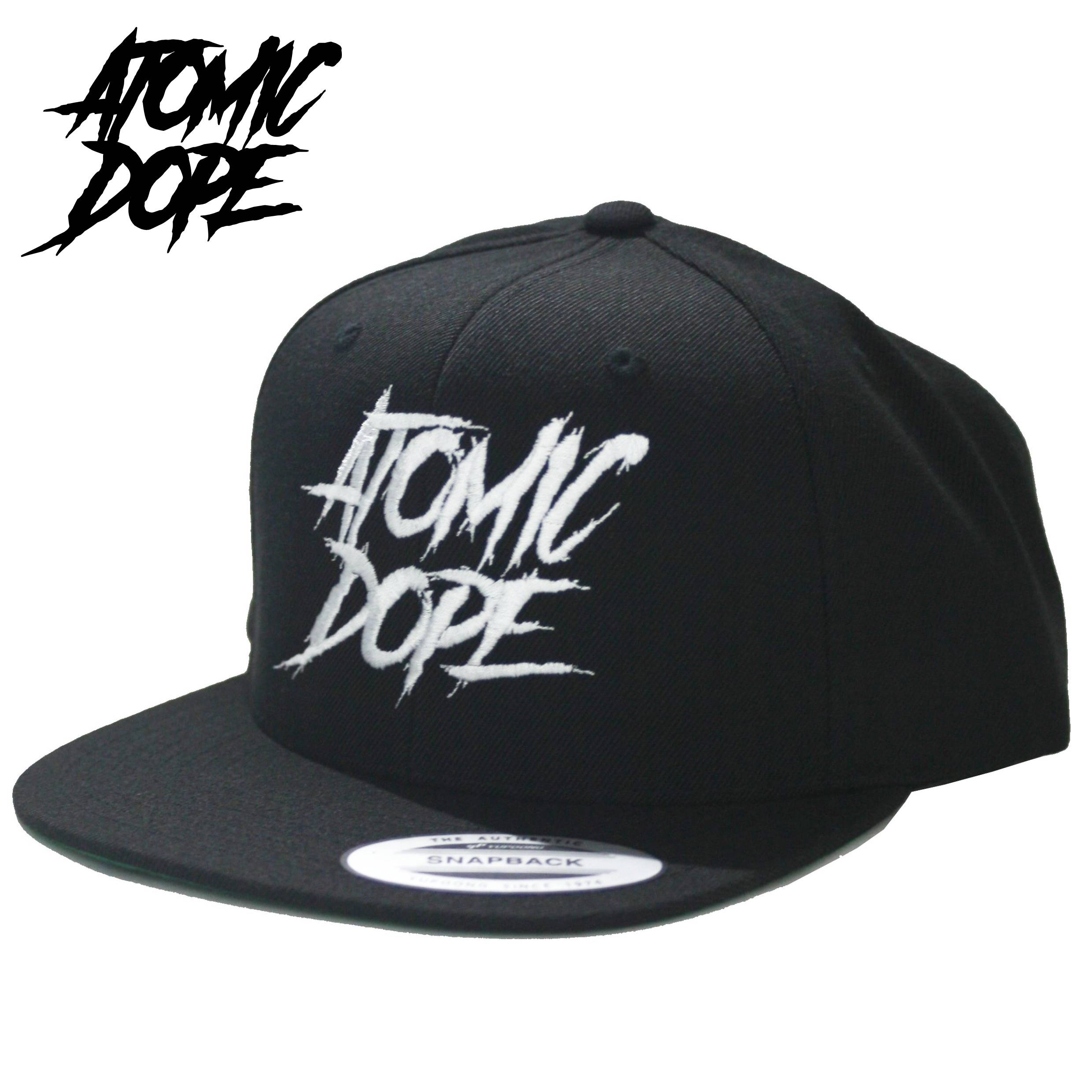 【楽天市場】【送料無料】Atomicdope Revenge Snapback cap Black/White スナップバックキャップ ブラック/ホワイト 帽子 黒/白 アトミックドープ ...