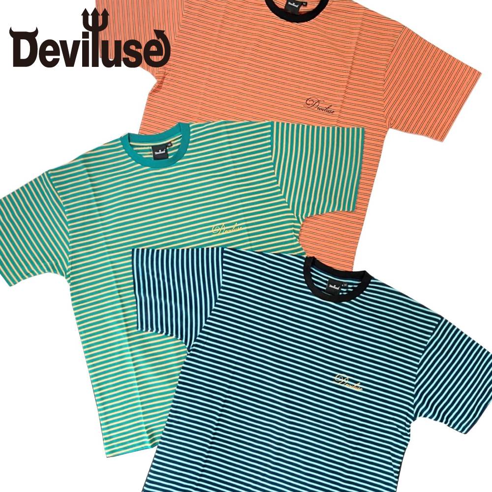 【楽天市場】Deviluse Border Tシャツ ボーダー 半袖 T-shirts デビルユース：Atomicdope アトミックドープ