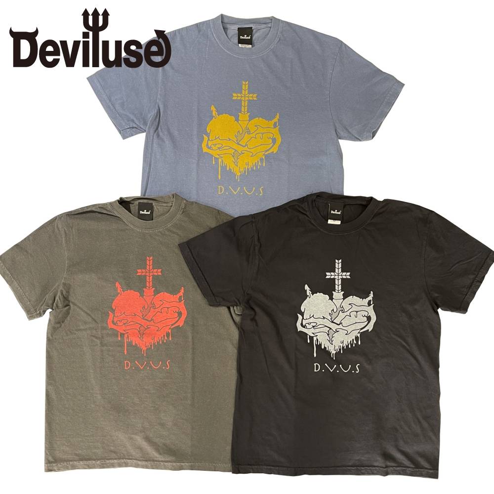 【楽天市場】Deviluse Sacred Heart Tシャツ 半袖 T-shirts デビルユース：Atomicdope アトミックドープ