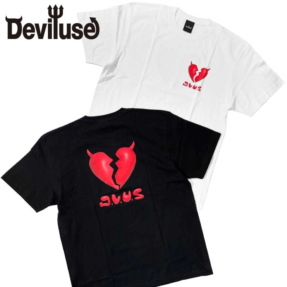 【楽天市場】Deviluse Plump Heart Tシャツ 半袖 T-shirts デビルユース：Atomicdope アトミックドープ