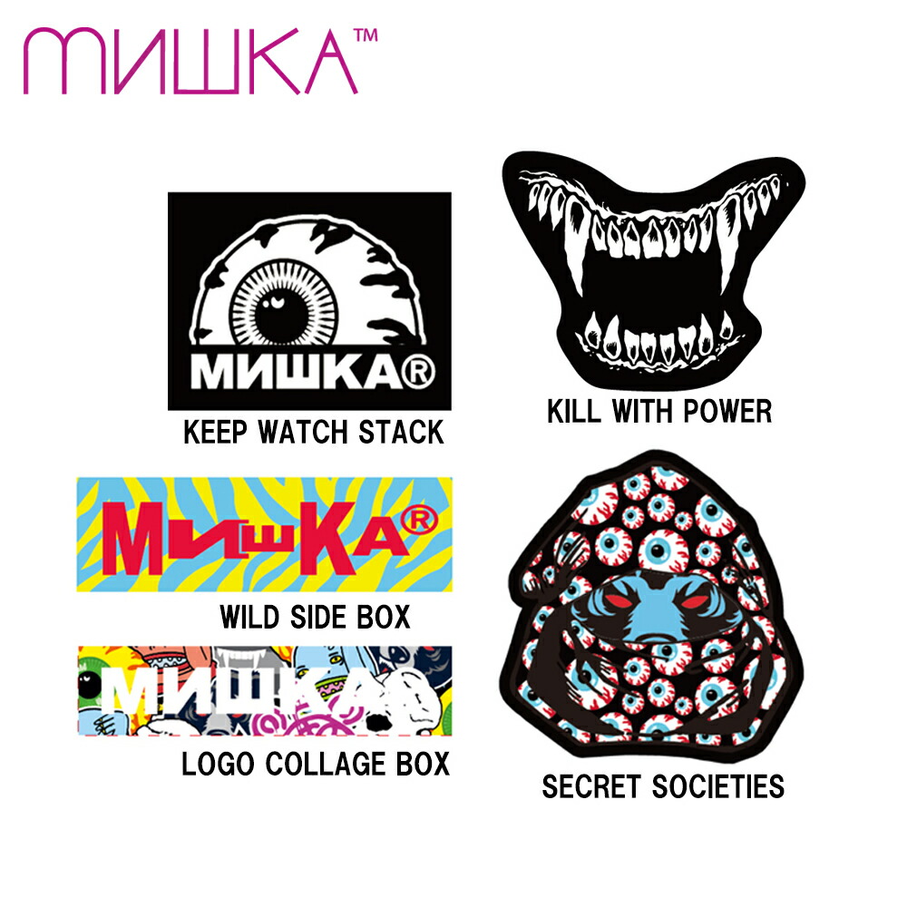【楽天市場】MISHKA ステッカー シール STICKER：Atomicdope アトミックドープ