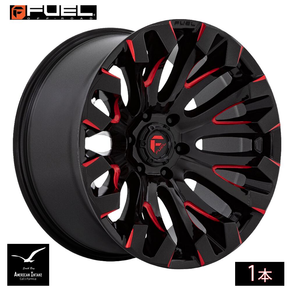 【楽天市場】Fuel Off Road フューエルオフロード ホイール D829 QUAKE | GLOSS BLACK MILLED RED ...