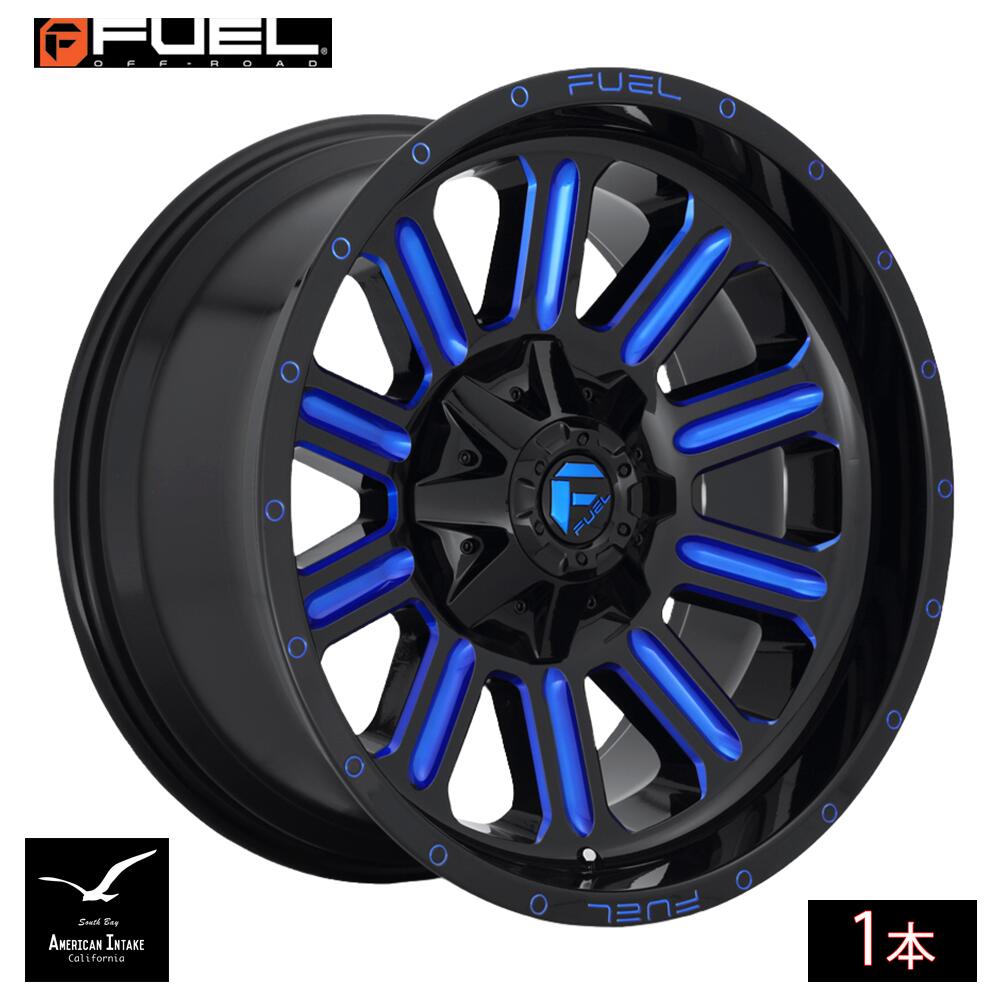 【楽天市場】Fuel Off Road フューエルオフロード ホイール D646 HARDLINE | GLOSS BLACK BLUE ...