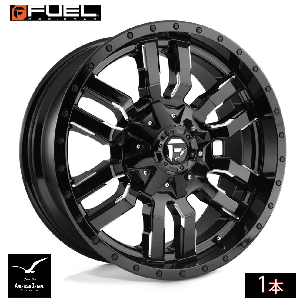 【楽天市場】Fuel Off Road フューエルオフロード ホイール D595 SLEDGE | GLOSS BLACK MILLED ...