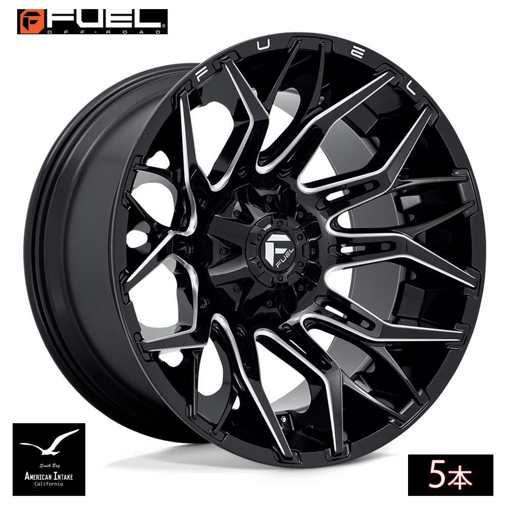 【楽天市場】Fuel Off Road フューエルオフロード ホイール D769 TWITCH | GLOSSY BLACK MILLED ...