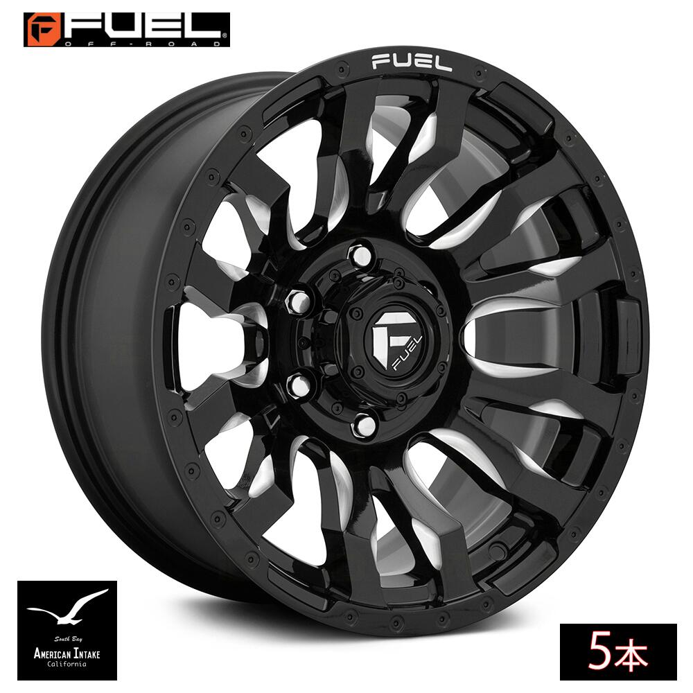 【楽天市場】Fuel Off Road フューエルオフロード ホイール D673 BLITZ | GLOSS BLACK MILLED ( 5 ...