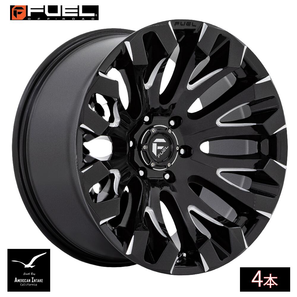 【楽天市場】Fuel Off Road フューエルオフロード ホイール D828 QUAKE | GLOSS BLACK MILLED ( 4 ...