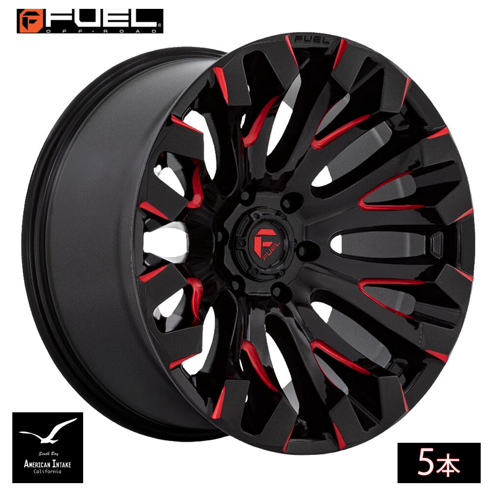 【楽天市場】Fuel Off Road フューエルオフロード ホイール D829 QUAKE | GLOSS BLACK MILLED RED ...