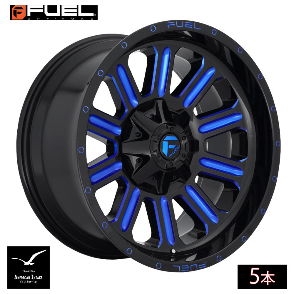 【楽天市場】Fuel Off Road フューエルオフロード ホイール D646 HARDLINE | GLOSS BLACK BLUE ...
