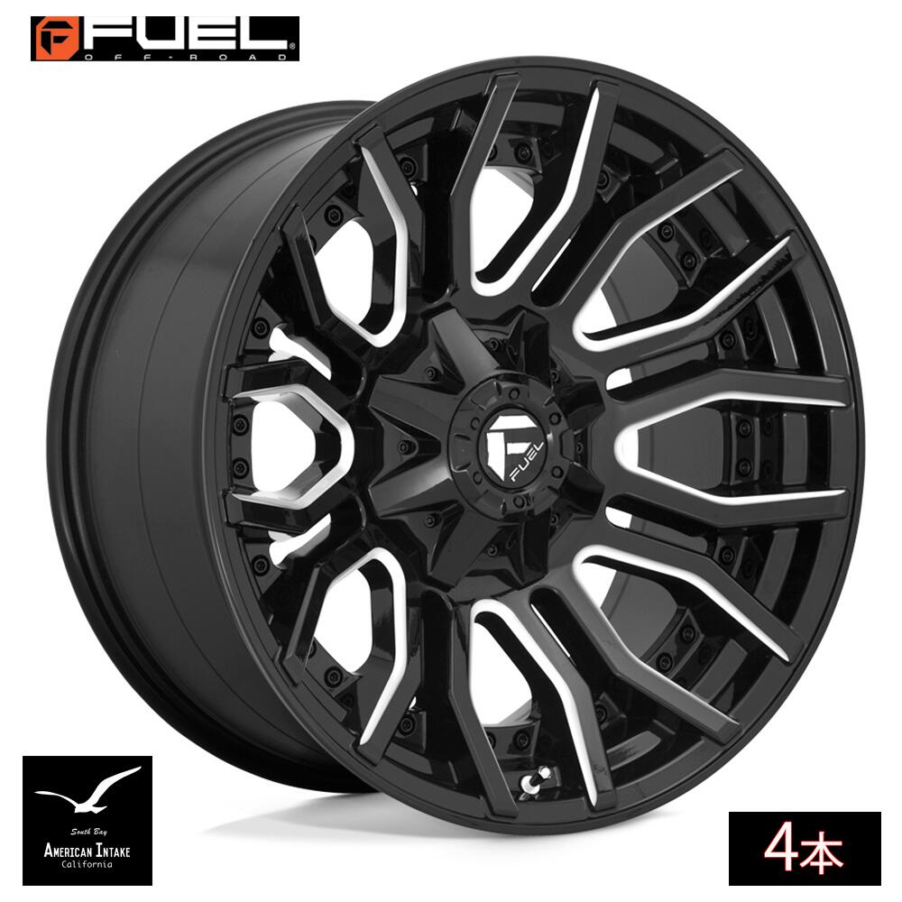 【楽天市場】Fuel Off Road フューエルオフロード ホイール D711 RAGE | GLOSS BLACK MILLED ( 4本 ...