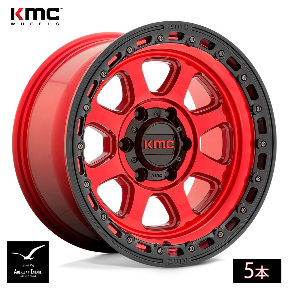 【楽天市場】KMC ホイール KM548 CHASE | CANDY RED W/ BLACK LIP ( 5本 )：American-Intake