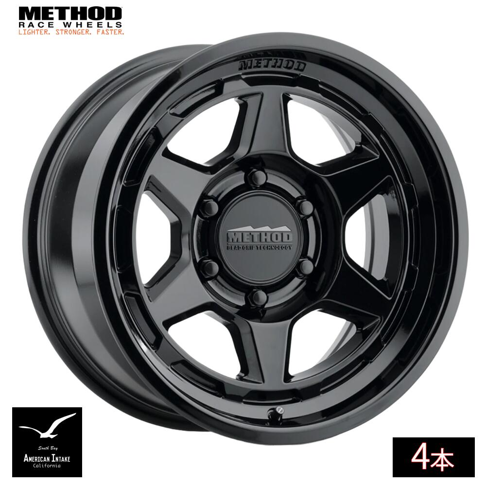【楽天市場】Method Race Wheels メソッド ホイール 708 Bead Grip | GLOSS BLACK ( 4本 ...