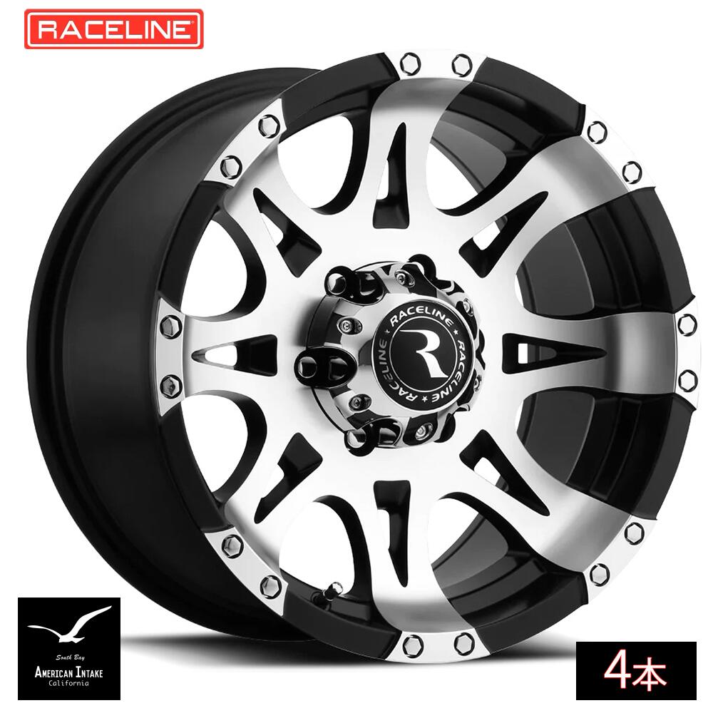 【楽天市場】Raceline Wheels レースライン ホイール 982 Raptor | Black w/ Machined face ...