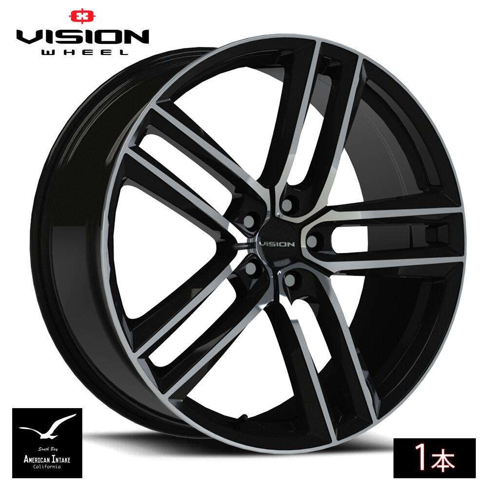 【楽天市場】Vision Wheel ビジョンホイール 475 Clutch | Gloss Black Machined Face ( 1本 ...