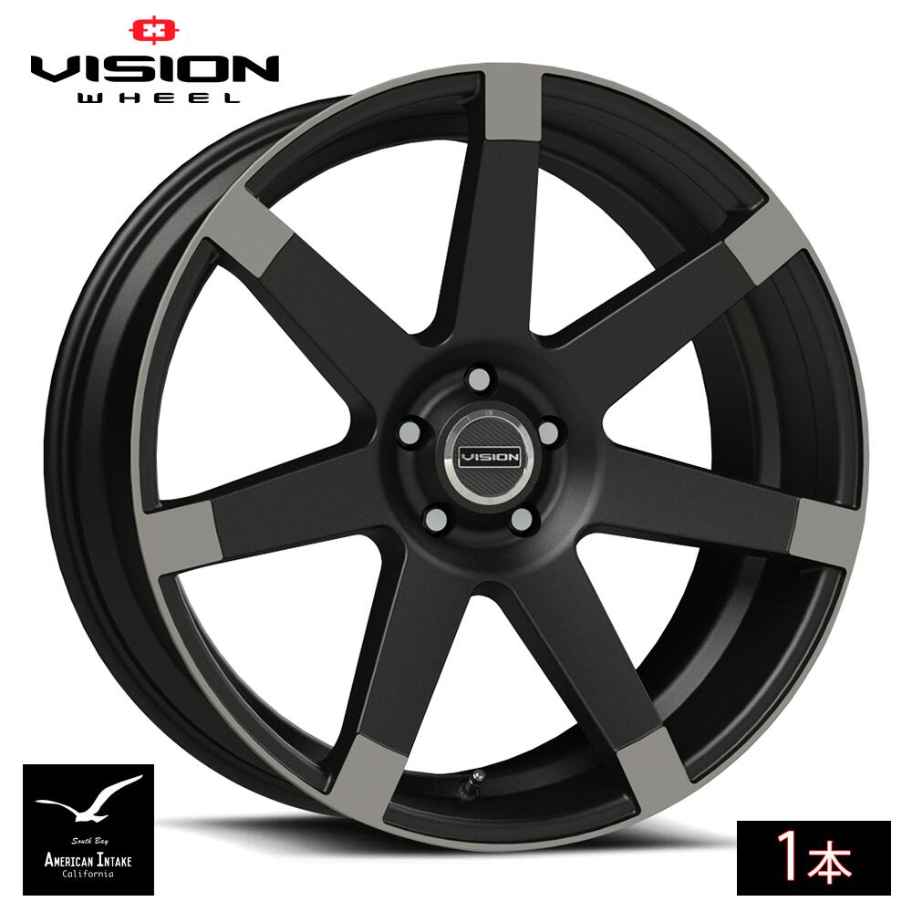 【楽天市場】Vision Wheel ビジョンホイール 9042 Sultan | Matte Black w/ Anthracite ...