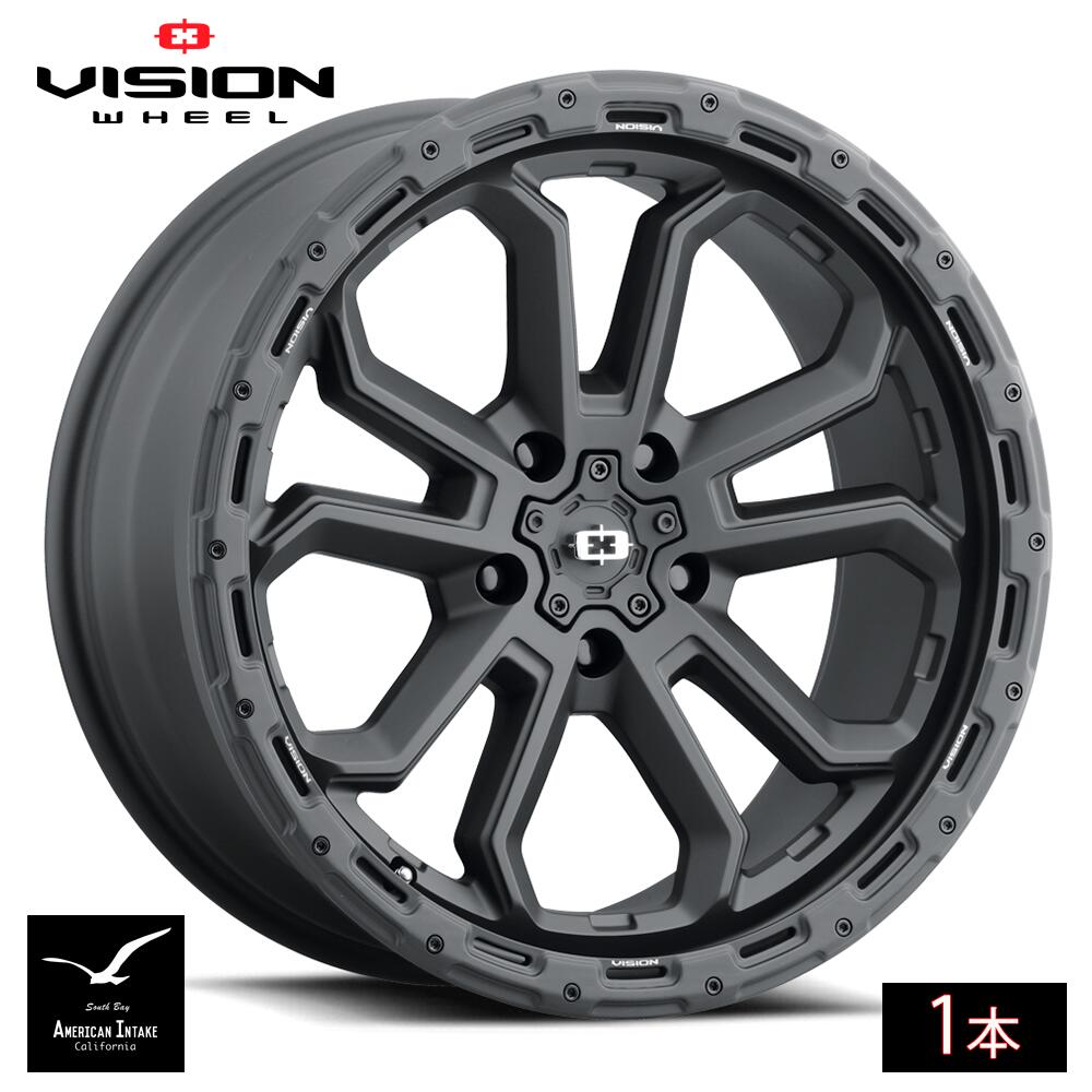 【楽天市場】Vision Wheel ビジョンホイール 405 Korupt | Satin Black ( 1本 )：American-Intake