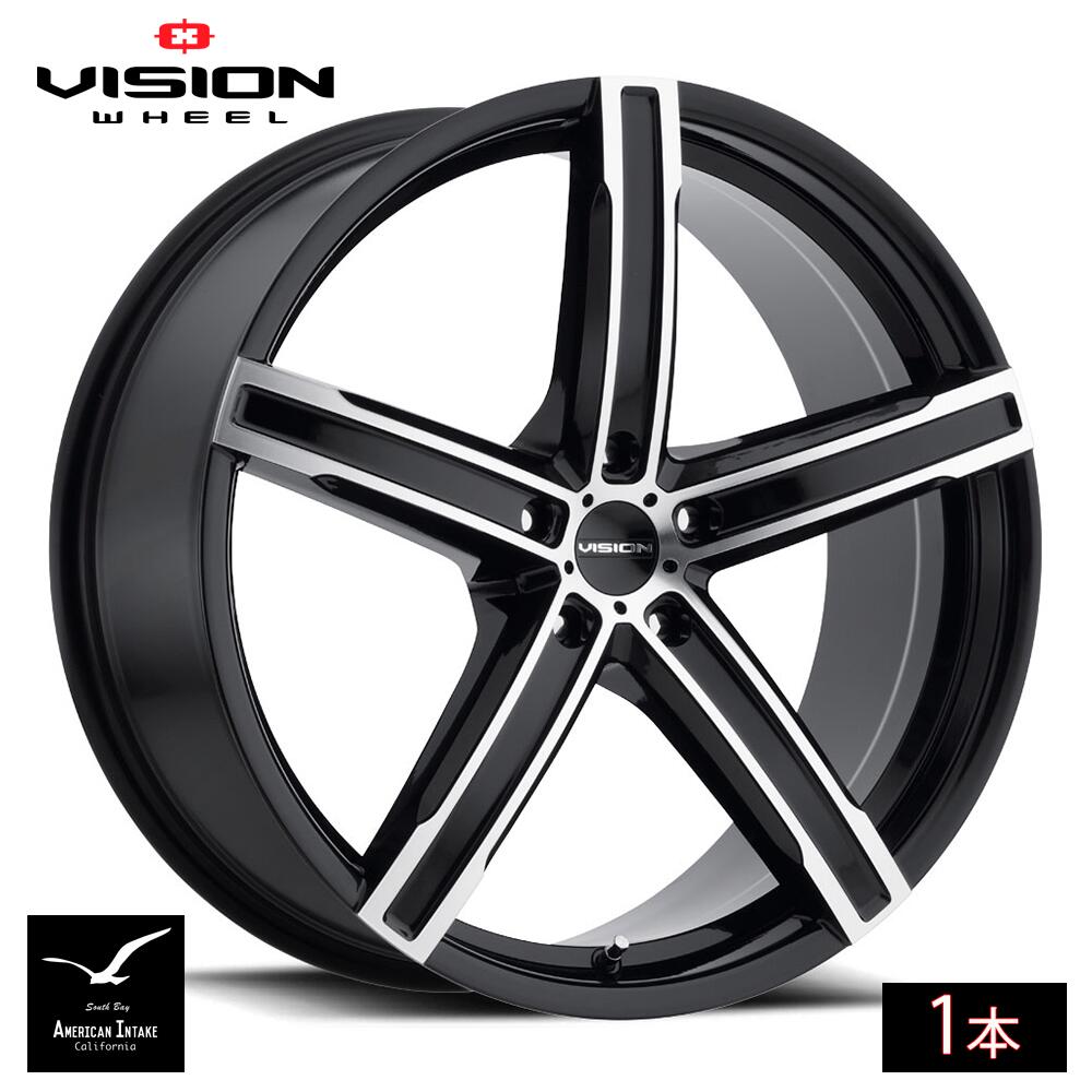 【楽天市場】Vision Wheel ビジョンホイール 469 Boost | Gloss Black Machined Face ( 1本 ...