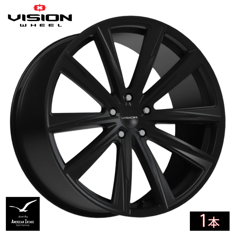 【楽天市場】Vision Wheel ビジョンホイール 471 Splinter | Satin Black ( 1本 )：American ...