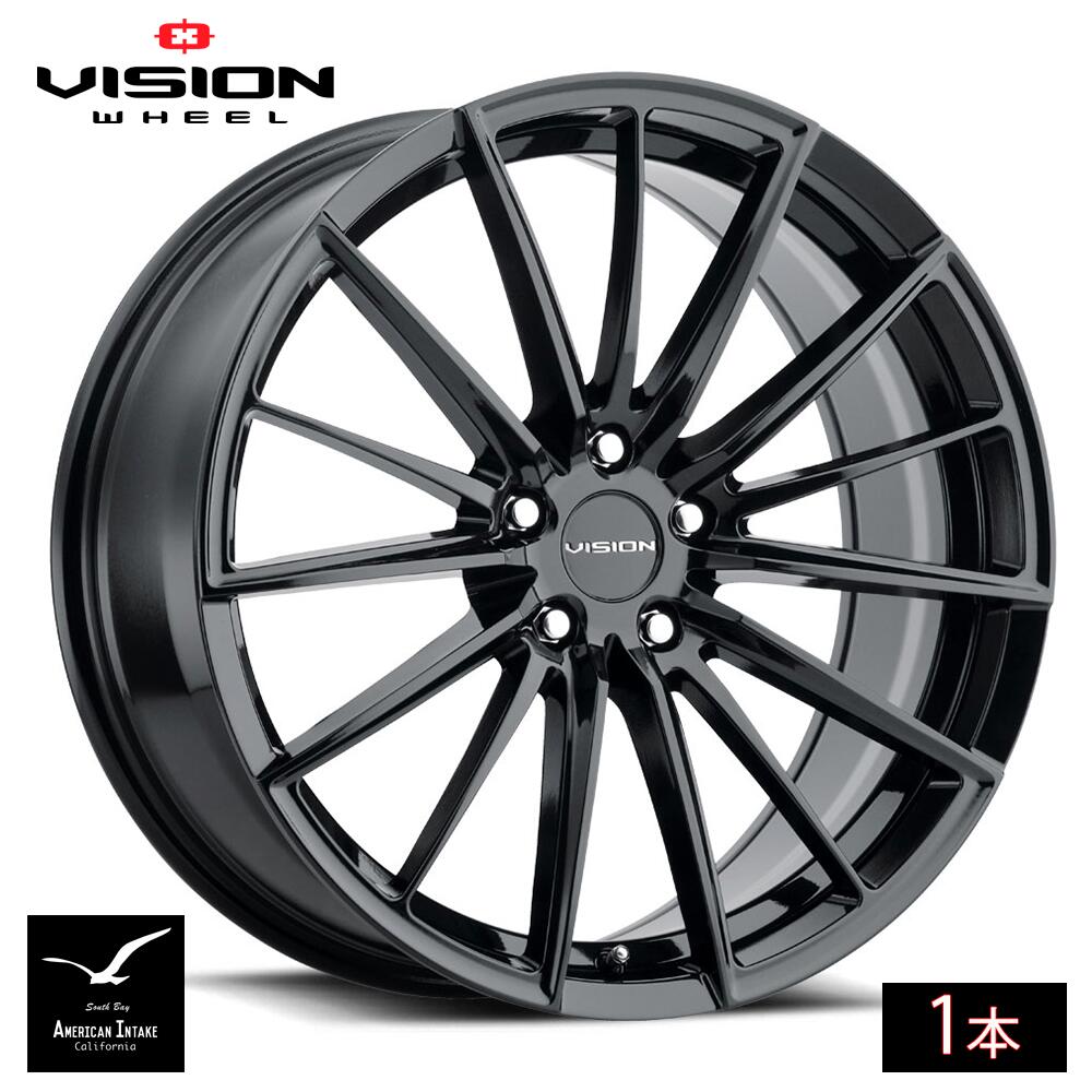 【楽天市場】Vision Wheel ビジョンホイール 473 Axis | Gloss Black ( 1本 )：American-Intake