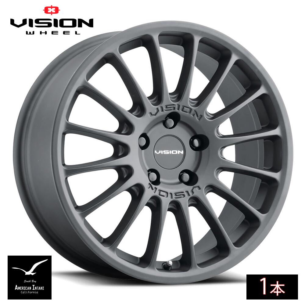 【楽天市場】Vision Wheel ビジョンホイール 477 Monaco | Satin Black ( 1本 )：American-Intake