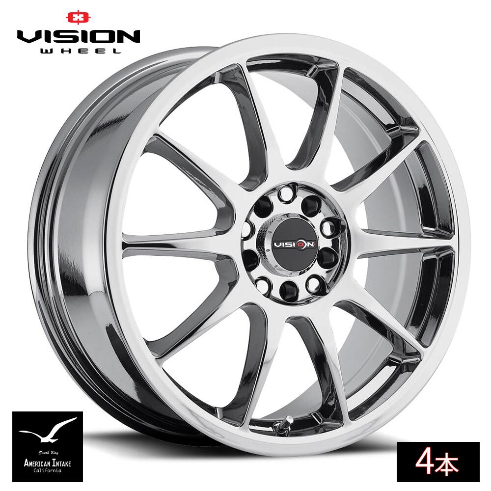 【楽天市場】Vision Wheel ビジョンホイール 425 Bane | Chrome ( 4本 )：American-Intake