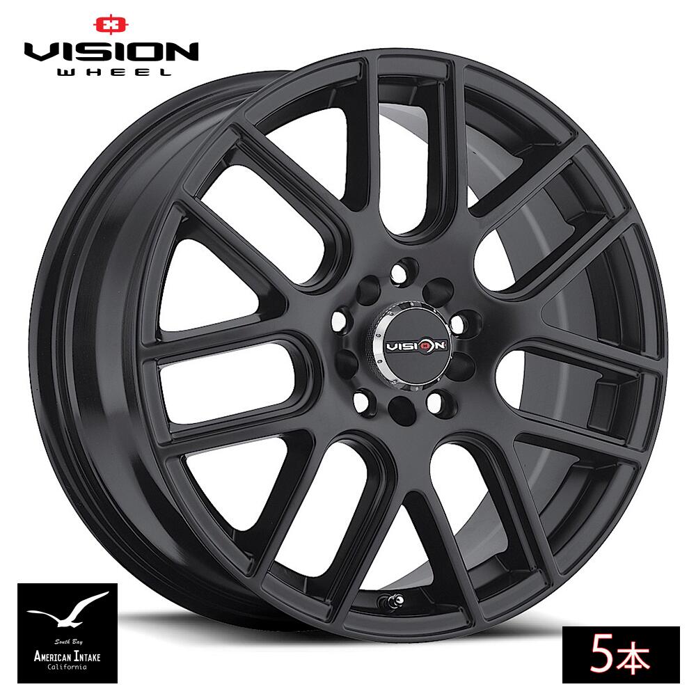【楽天市場】Vision Wheel ビジョンホイール 426 Cross | Matte Black ( 5本 )：American-Intake