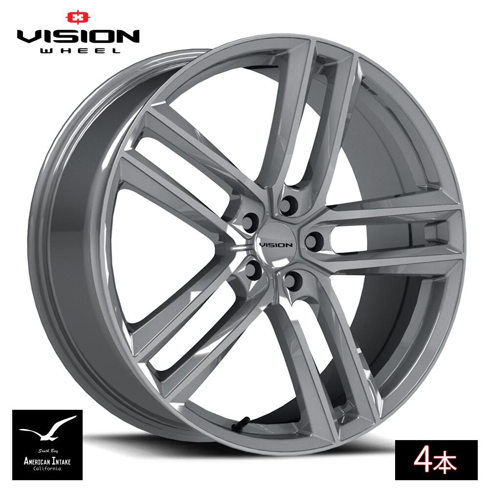 【楽天市場】Vision Wheel ビジョンホイール 475 Clutch | Hyper Silver ( 4本 )：American ...