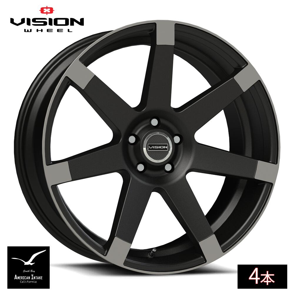【楽天市場】Vision Wheel ビジョンホイール 9042 Sultan | Matte Black w/ Anthracite ...