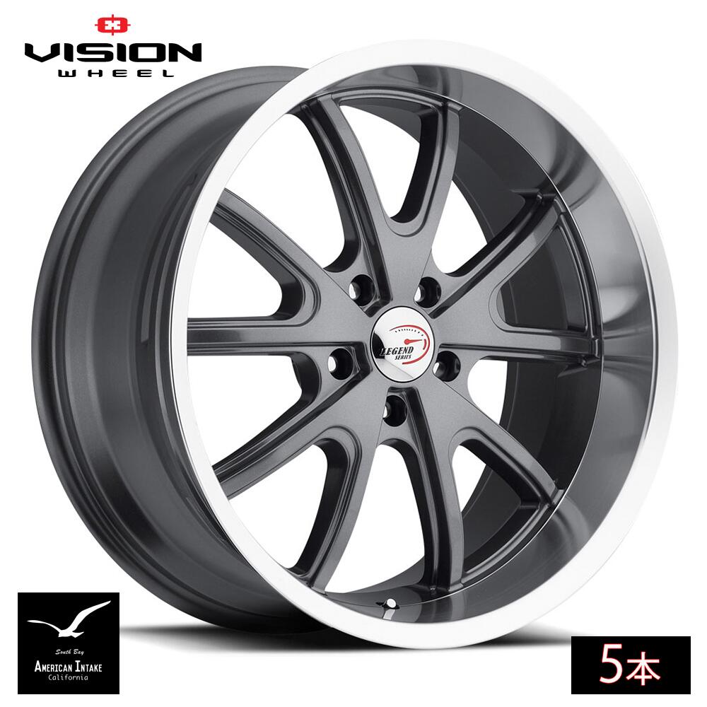 【楽天市場】Vision Wheel ビジョンホイール 143 Torque | Gunmetal Machined Lip ( 5本 ...