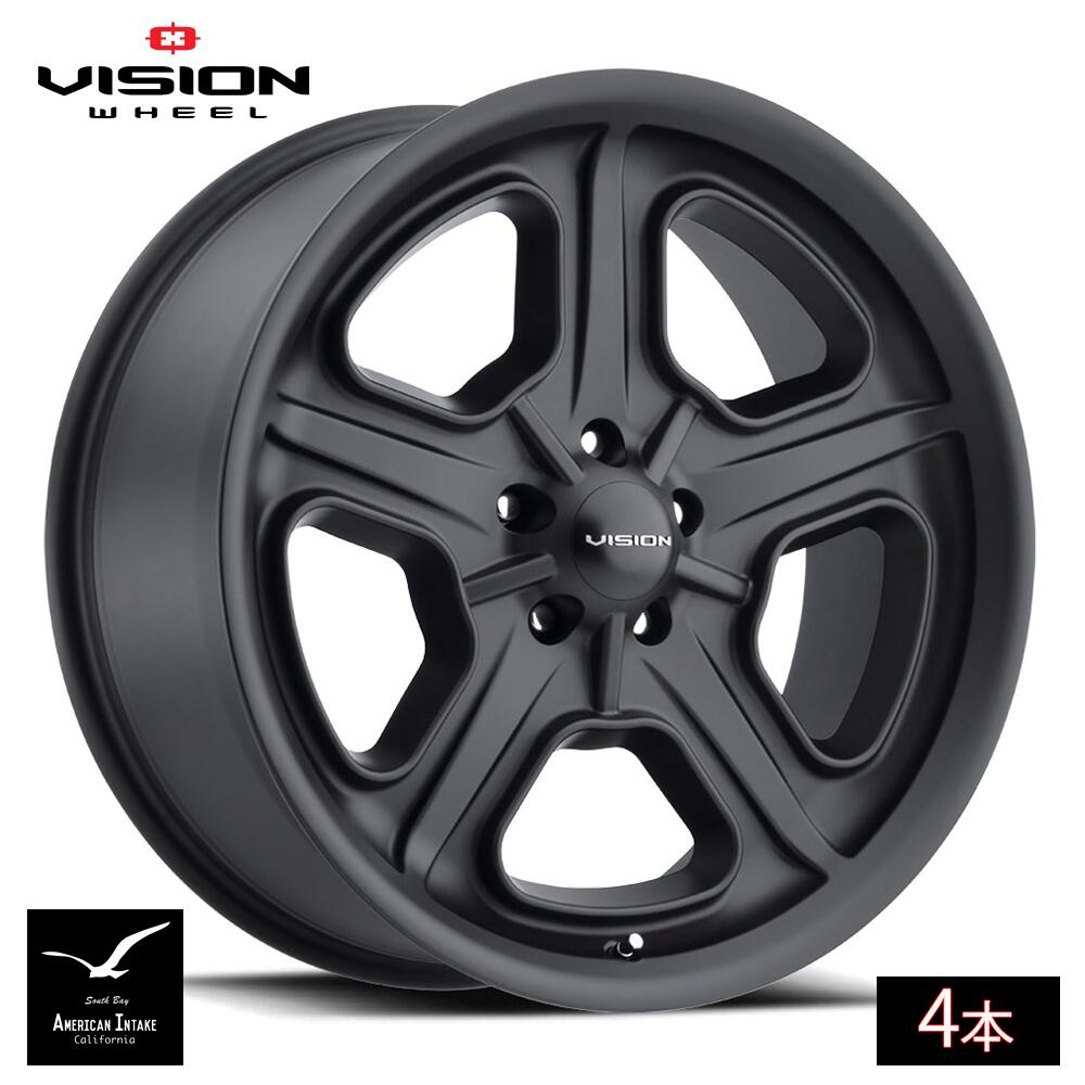 【楽天市場】Vision Wheel ビジョンホイール 147 Daytona | Satin Black ( 4本 )：American ...