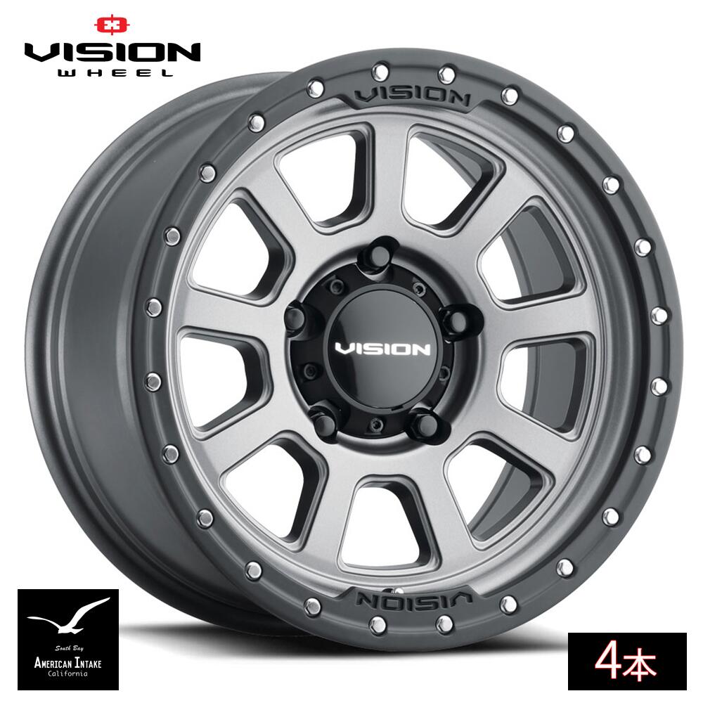 【楽天市場】Vision Wheel ビジョンホイール 350 Ojos | Satin Grey ( 4本 )：American-Intake