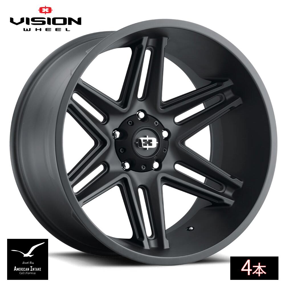 【楽天市場】Vision Wheel ビジョンホイール 363 Razor | Satin Black ( 4本 )：American-Intake