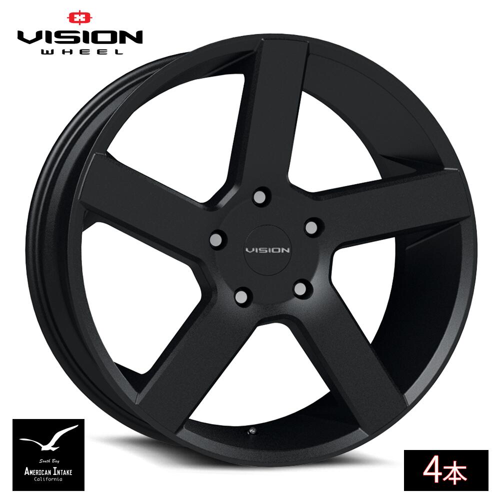 【楽天市場】Vision Wheel ビジョンホイール 472 Switchback | Satin Black ( 4本 ...