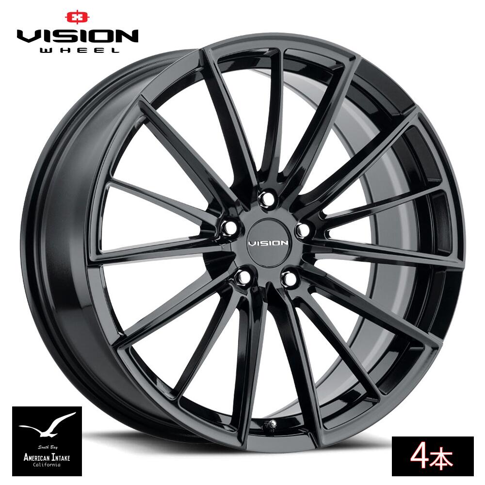 【楽天市場】Vision Wheel ビジョンホイール 473 Axis | Gloss Black ( 4本 )：American-Intake