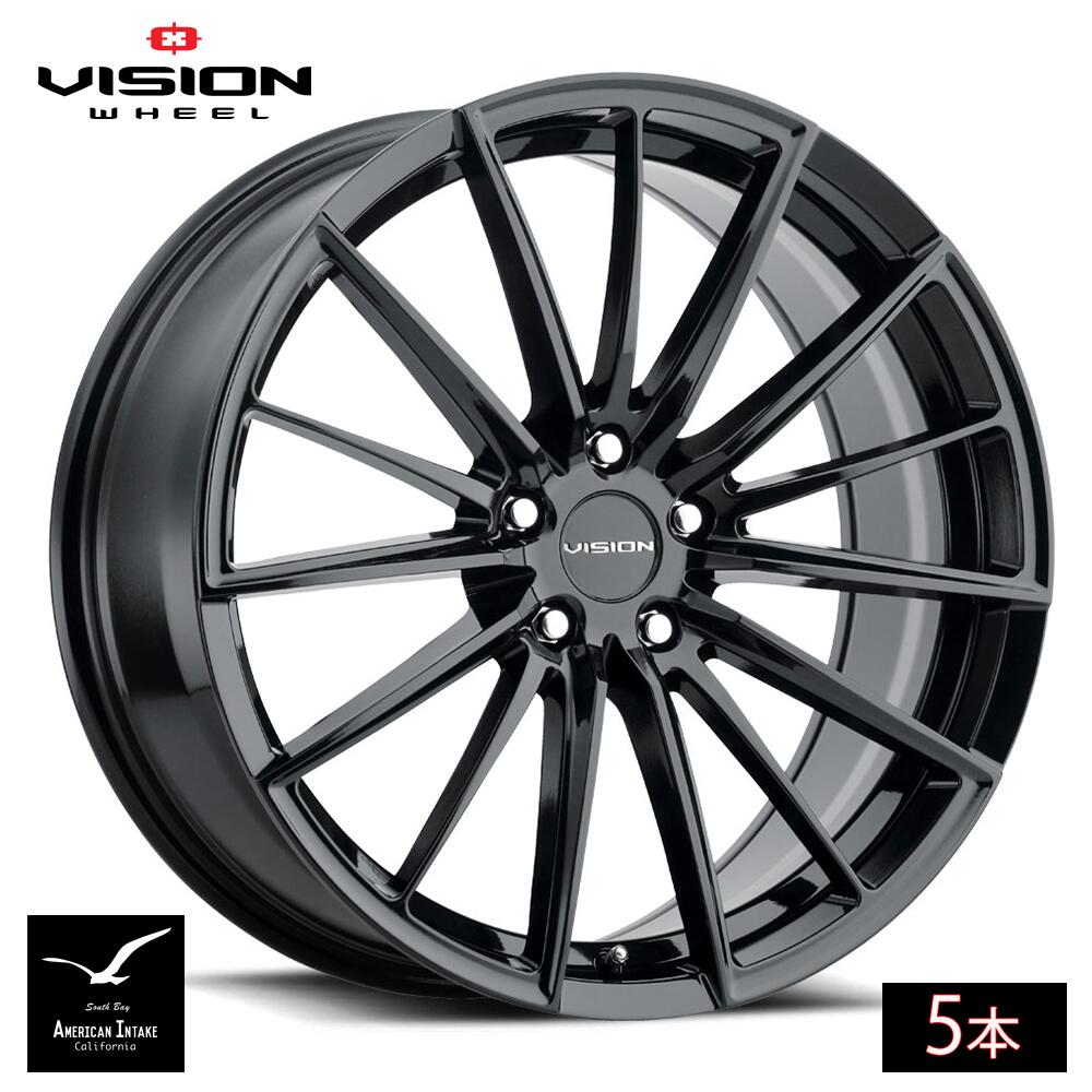 【楽天市場】Vision Wheel ビジョンホイール 473 Axis | Gloss Black ( 5本 )：American-Intake