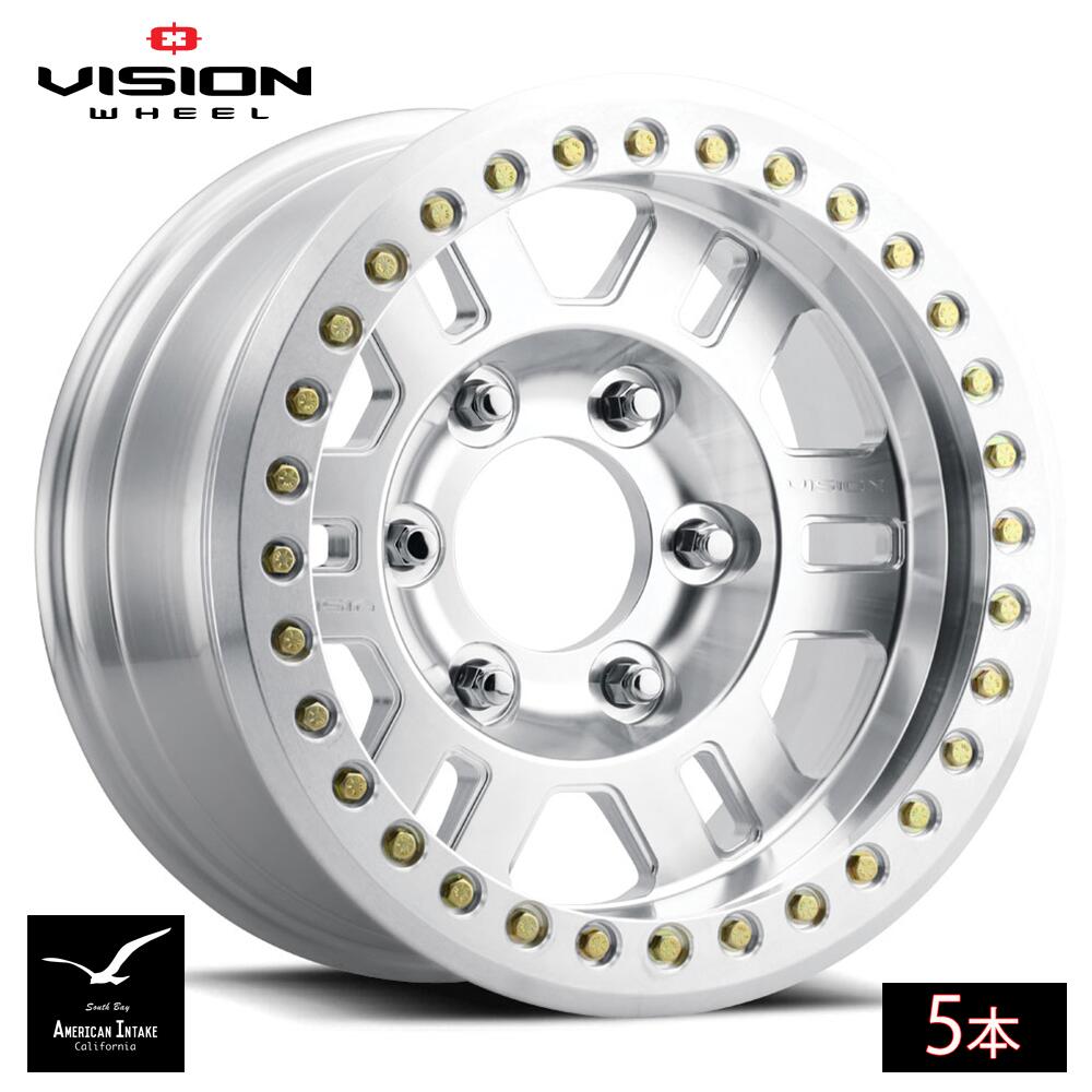 【楽天市場】Vision Wheel ビジョンホイール 398 Manx Forged Beadlock | Machined ( 5本 ...