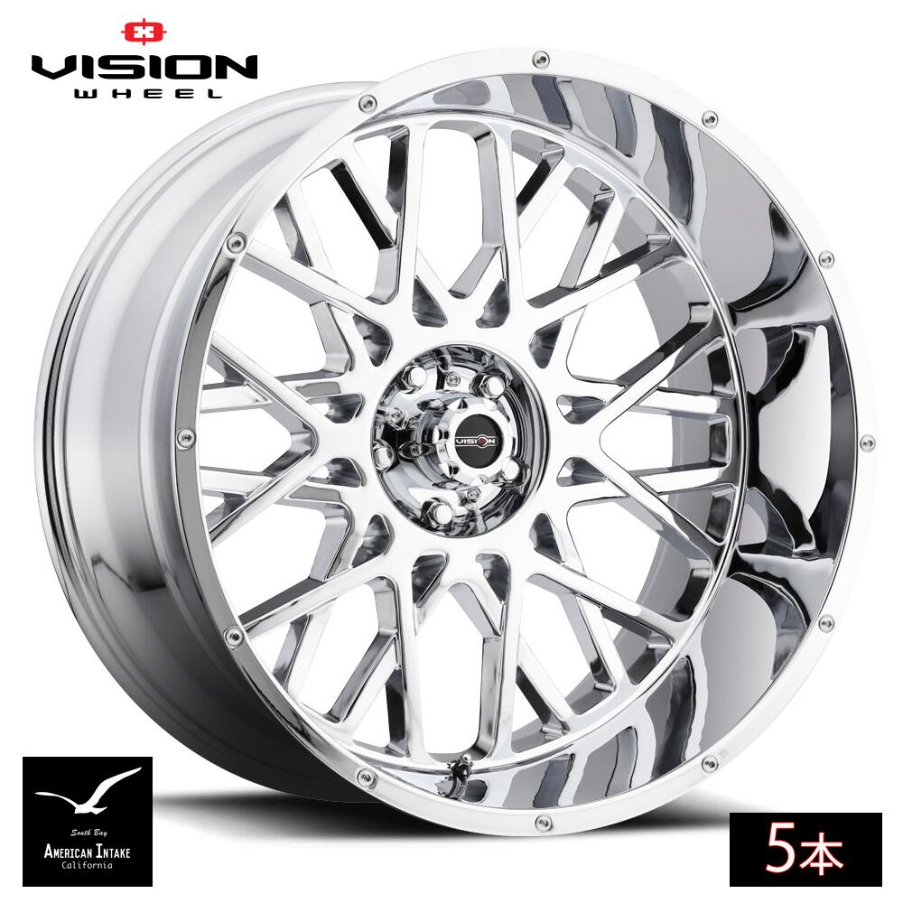 【楽天市場】Vision Wheel ビジョンホイール 412 Rocker | Chrome ( 5本 )：American-Intake