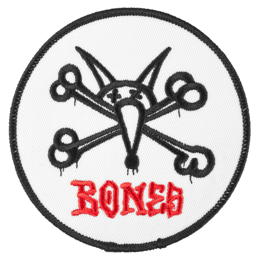 【楽天市場】パウエル・ペラルタ POWELL PERALTA3.5inch VATO RAT PATCH WHITEワッペン ボーンズ ...