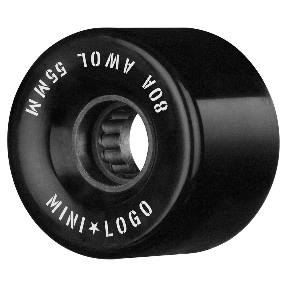 【楽天市場】ミニロゴ MINI LOGO55mm A.W.O.L 80A WHEELSソフトウィール 4個セット ブラック AWOL ...