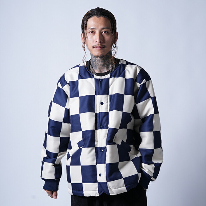 【楽天市場】NASTOYS ナストイズ / 「Checker Liner Jacket / NAVY×IVORY」チェッカーライナージャケット ...