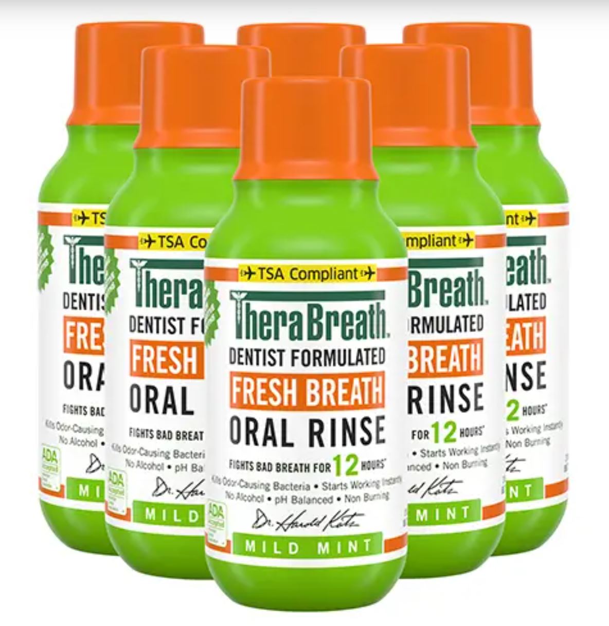 【楽天市場】【6本】TheraBreath Oral Rinse, Mild Mint, 3 fl oz / セラブレス オーラルリンス ...