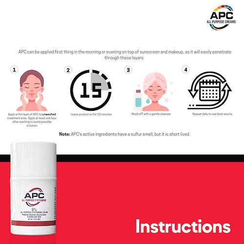 【楽天市場】【3本セット】APC 5% システアミン クリーム 1.6oz オールパーパスクリームズ スキンケア アメリカ製 5% ...