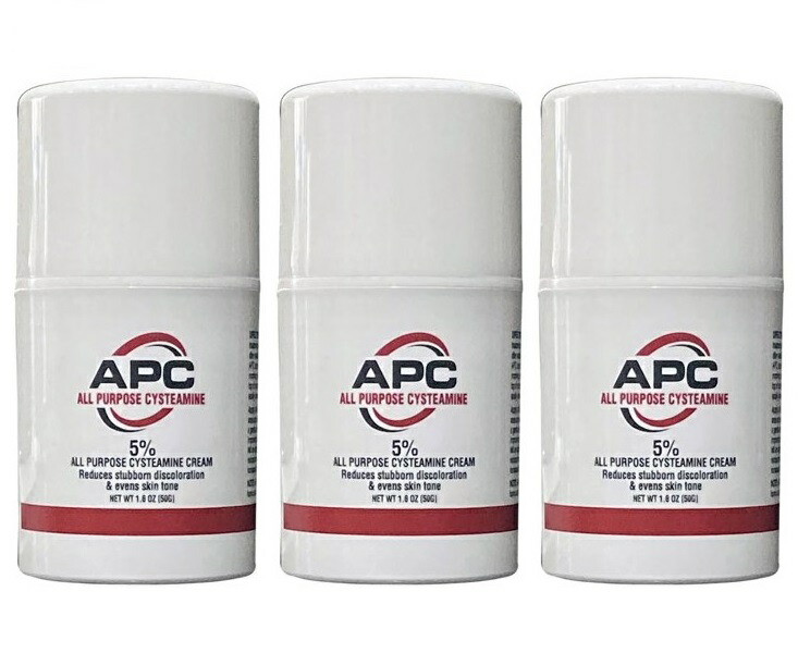 【楽天市場】【3本セット】APC 5% システアミン クリーム 1.6oz オールパーパスクリームズ スキンケア アメリカ製 5% ...