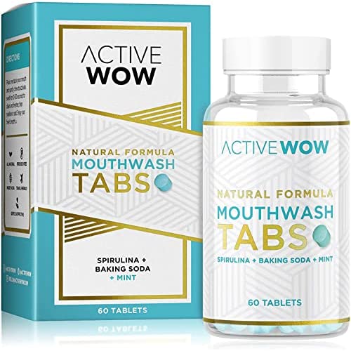 【楽天市場】【最大1,000円クーポン10月9日01:59まで】Active Wow 重曹、ミント、スピルリナ入りマウスウォッシュ タブレット ...
