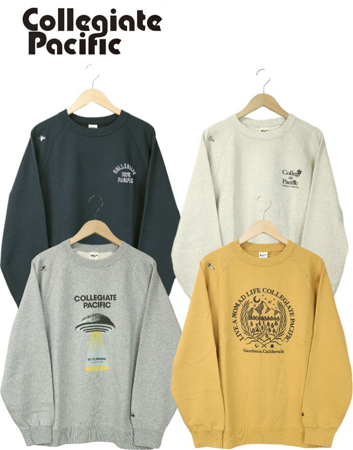 【楽天市場】Collegiate Pacific CREW SWEAT カレッジエイトパシフィック クルースウェット 送料無料：610アメリカ屋