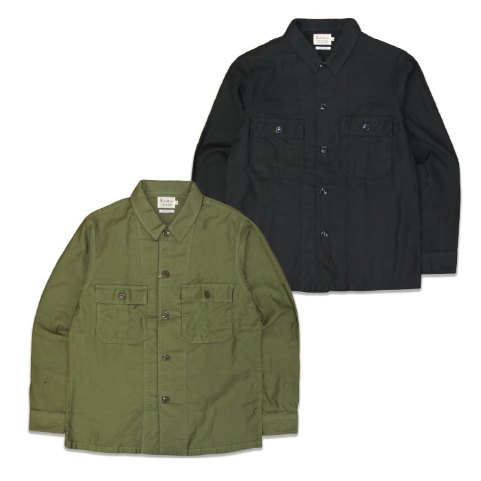 【楽天市場】MacbaTros マクバトロス FATIGUE JACKET ファティーグジャケット ミリタリーテイスト ブラック グリーン オリーブ 経年変化 ミリタリージャケット 強度 長袖 ...