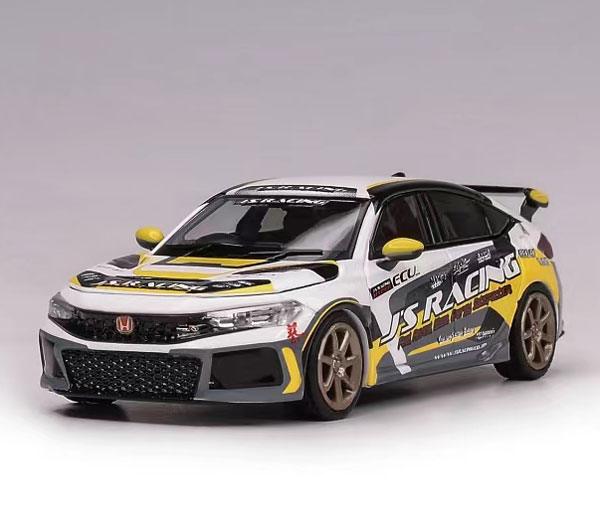 【楽天市場】1/64 ホンダ シビック タイプR(FL5) J’s Racing パールホワイト/グレー・イエローストライプ(Gold ...