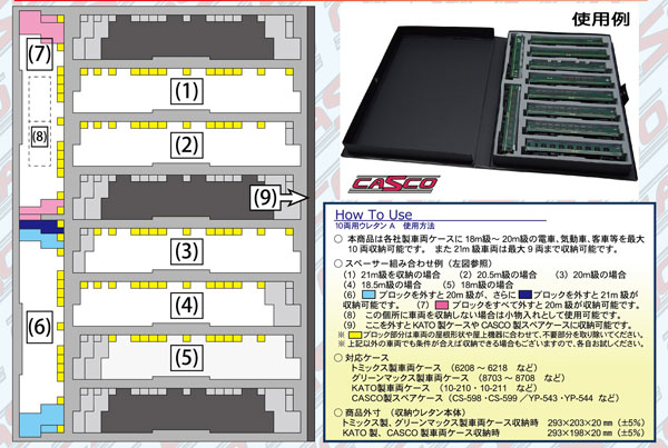 【楽天市場】CS-001 10両用ウレタンA ライトグレー（再販）[CASCO]《発売済・在庫品》：あみあみ 楽天市場店